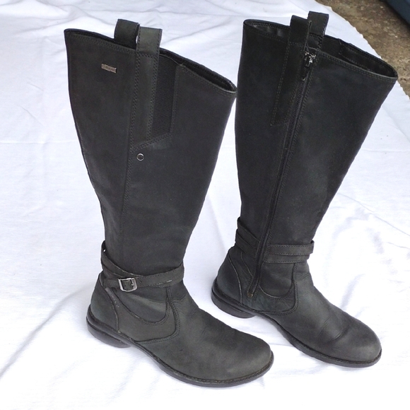 Merrell | Shoes | Merrell Tall Black Leather Riding Boots | Poshmark